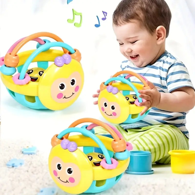 1 Pc 10cm Baby Toy Catch Ball Bendy Baby Walker Rattles Develop Intell ...